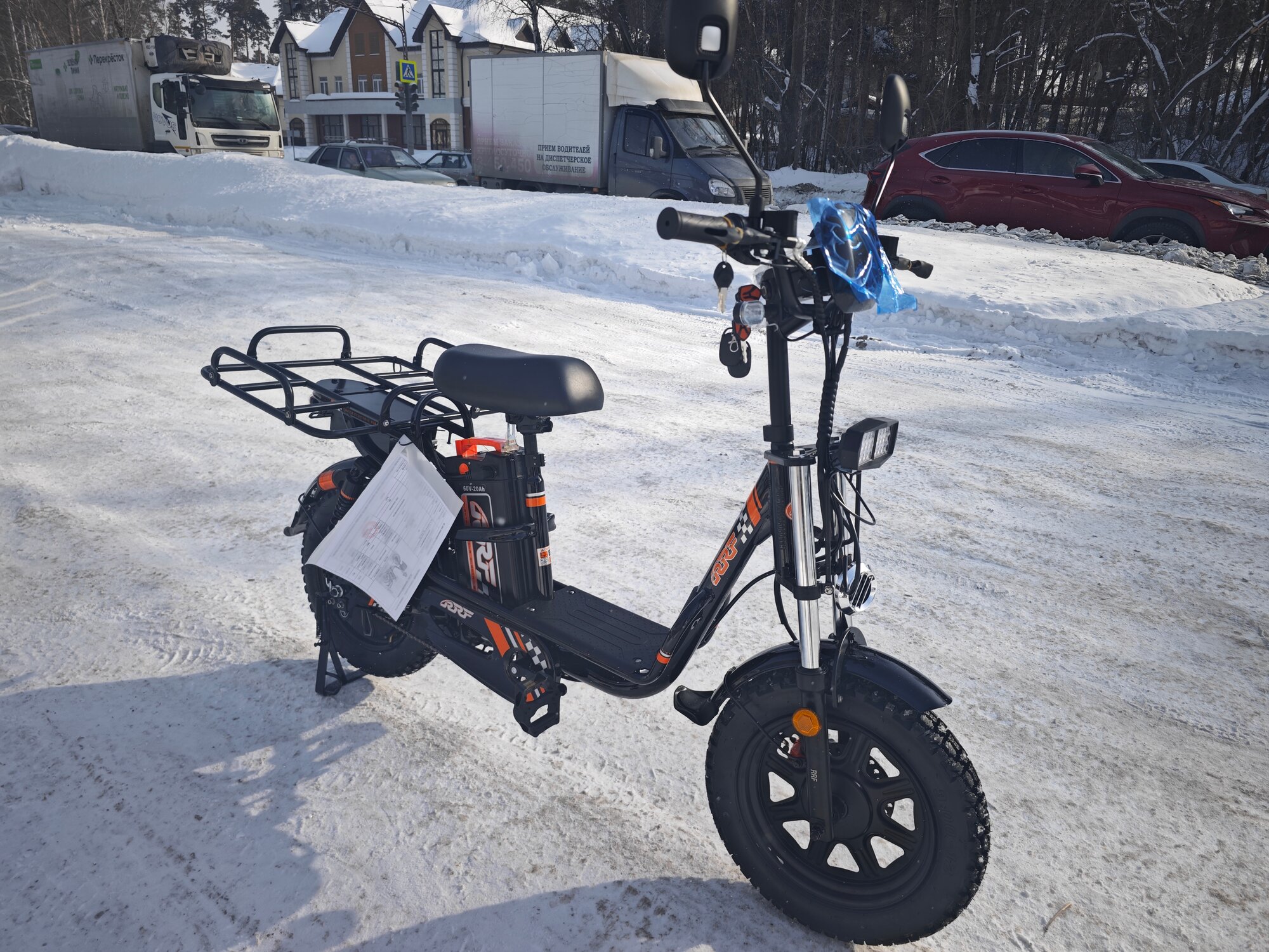 Электровелосипед RRF 1200wat (гравировкуа240w) Аккумулятор Литий 60V20AM