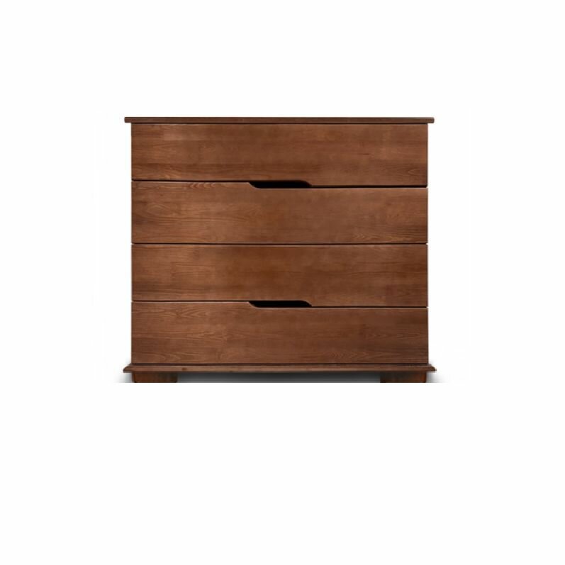 Комод деревянный Ютта из массива сосны 4 ящика