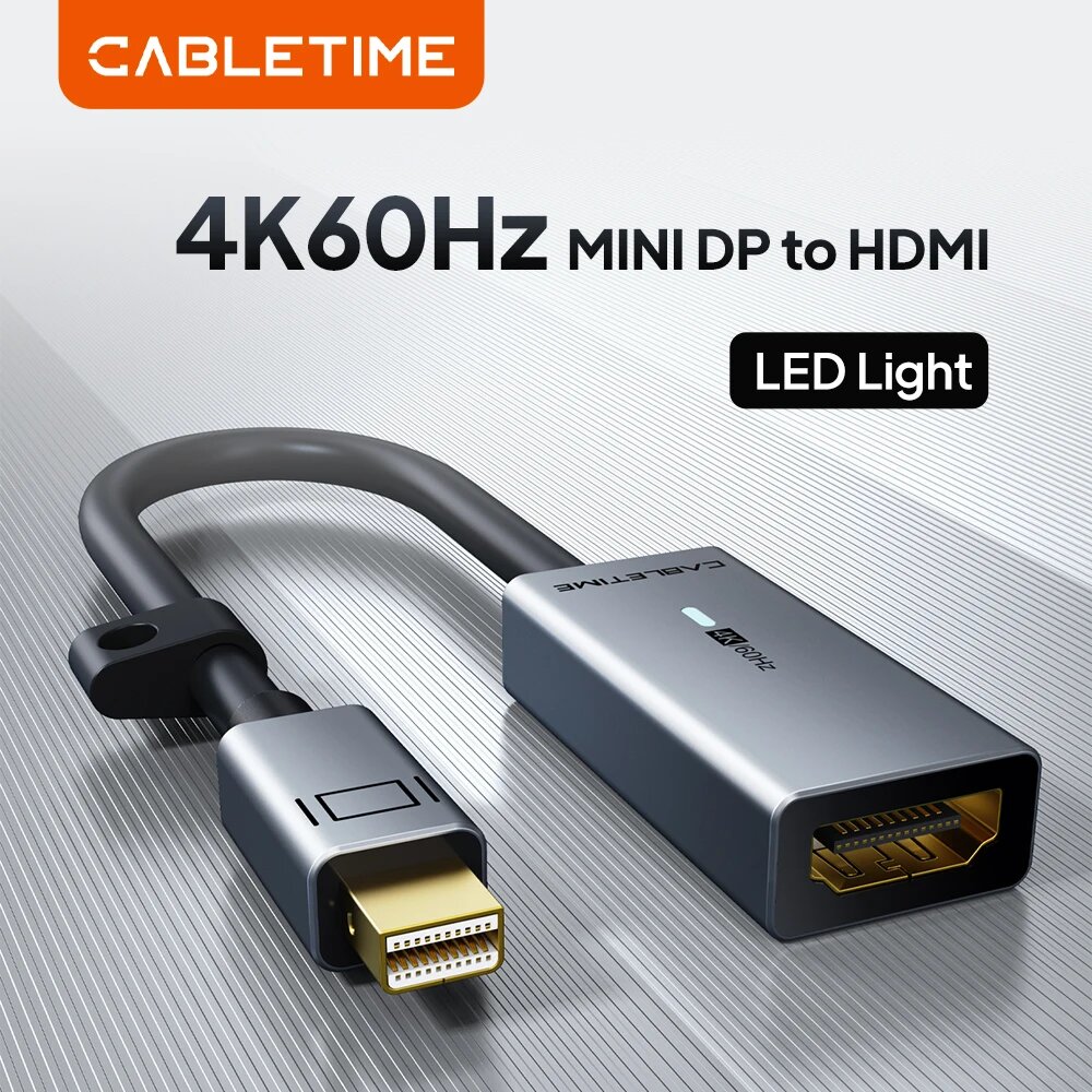 CABLETIME Мини DisplayPort-HDMI адаптер 4K — фото 1