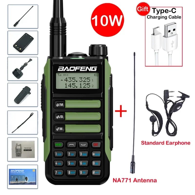 Baofeng UV16 Max V2, 10 Вт, Green Packge 6