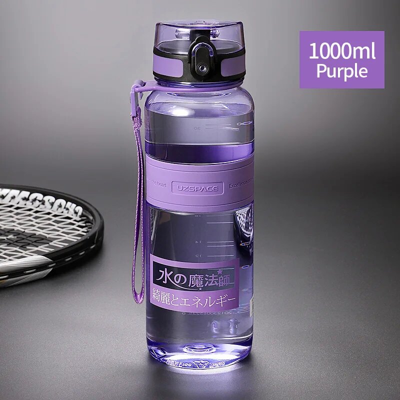 UZSPACE BPA Free 1л Бутылка для воды Фиолетовый, 1000ml purple