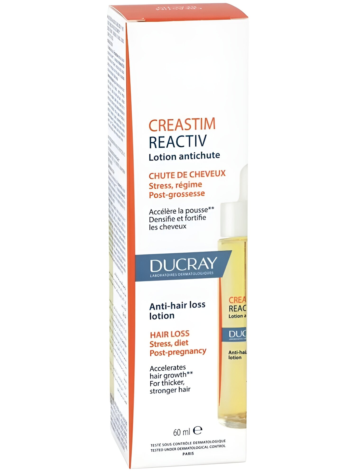 Лосьон для волос Pierre Rene "Ducray Creastim", против выпадения, 60 мл