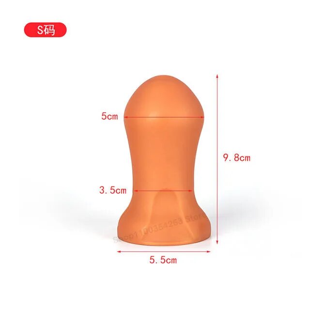 Новинка! Огромная светящаяся Вибрирующая Анальная пробка силиконовая Анальная пробка Анальный Gold S