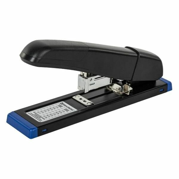 Степлер канцелярский Brauberg Мощный №24/6 Heavy Duty Extra До 100Л Черный