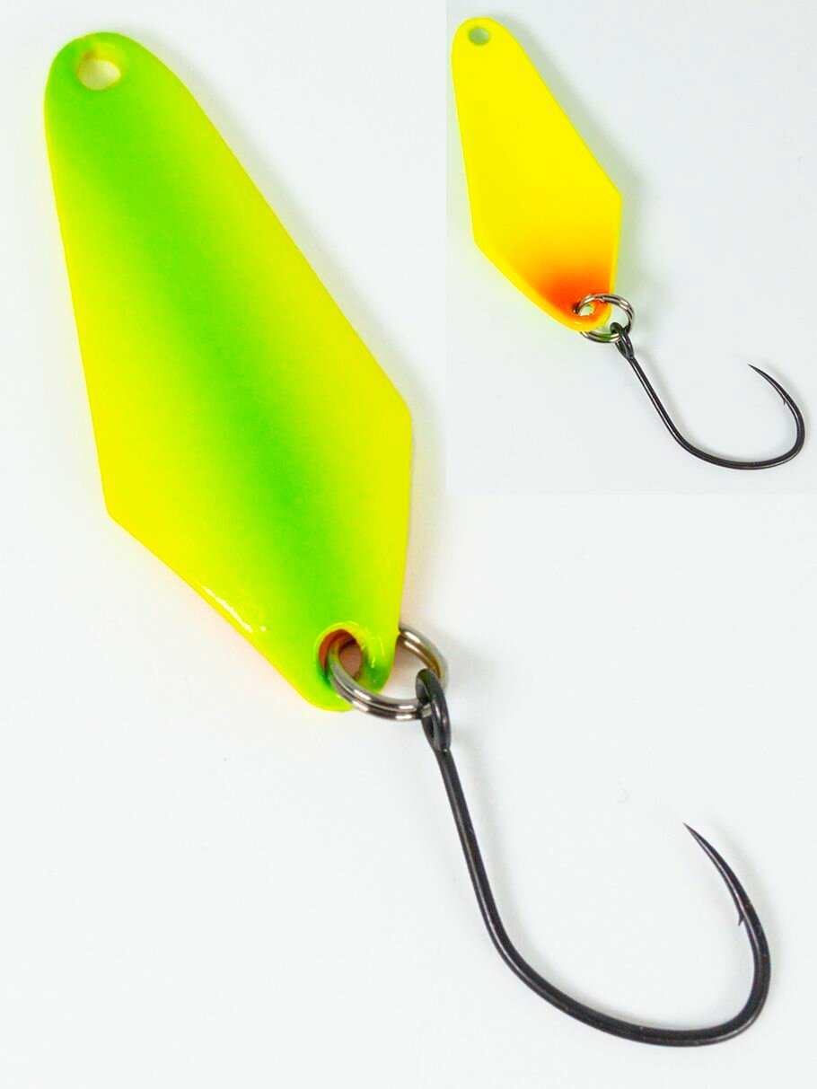 Блесна колебалка Зябликов Ромбик 3.2cм. 1.3гр fluo
