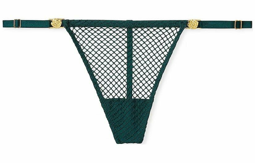 Трусы-стринги женские Victoria's Secret 10411952, зеленые, S EU