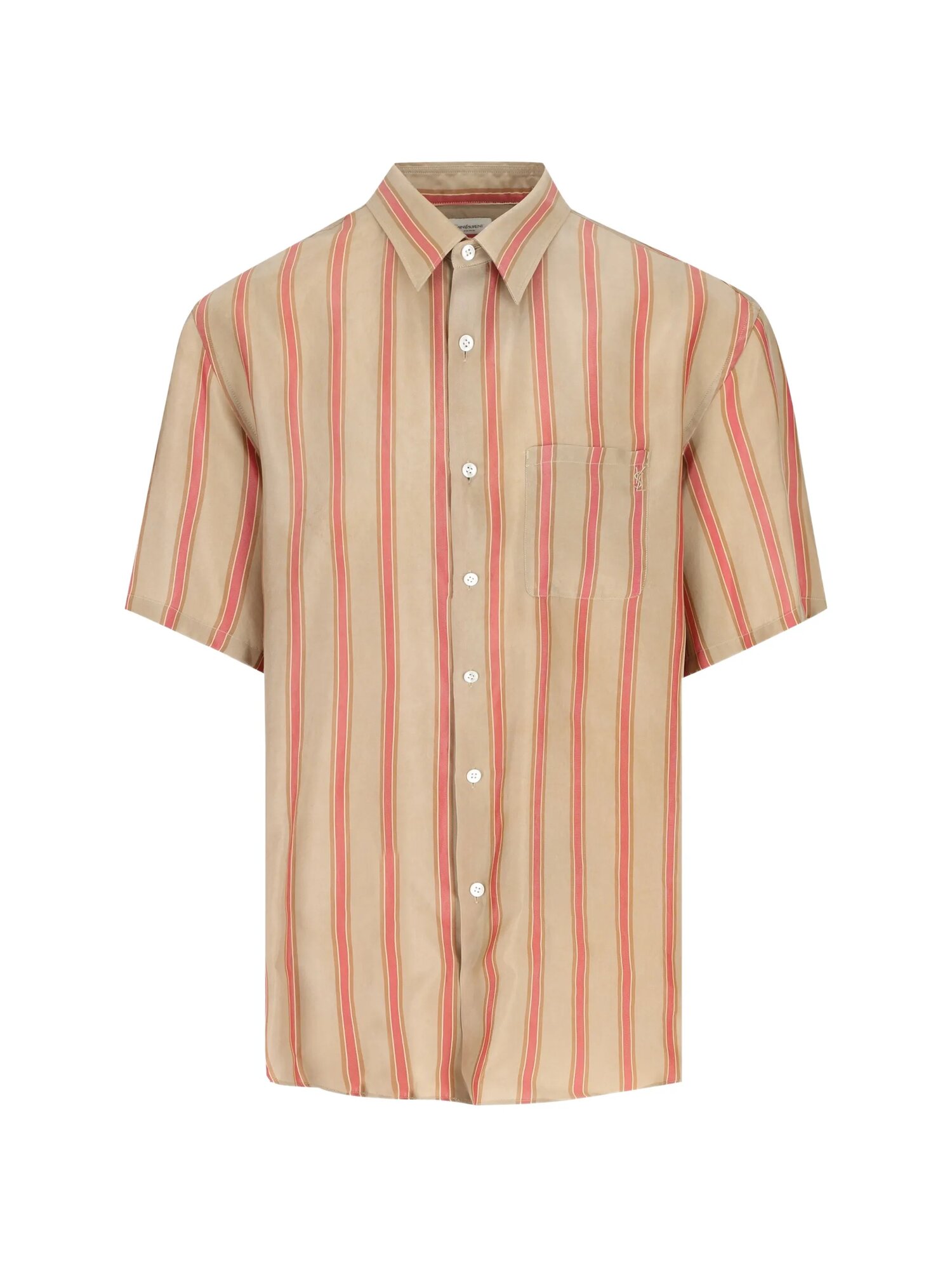 Рубашка Striped short-sleeve cotton shirt