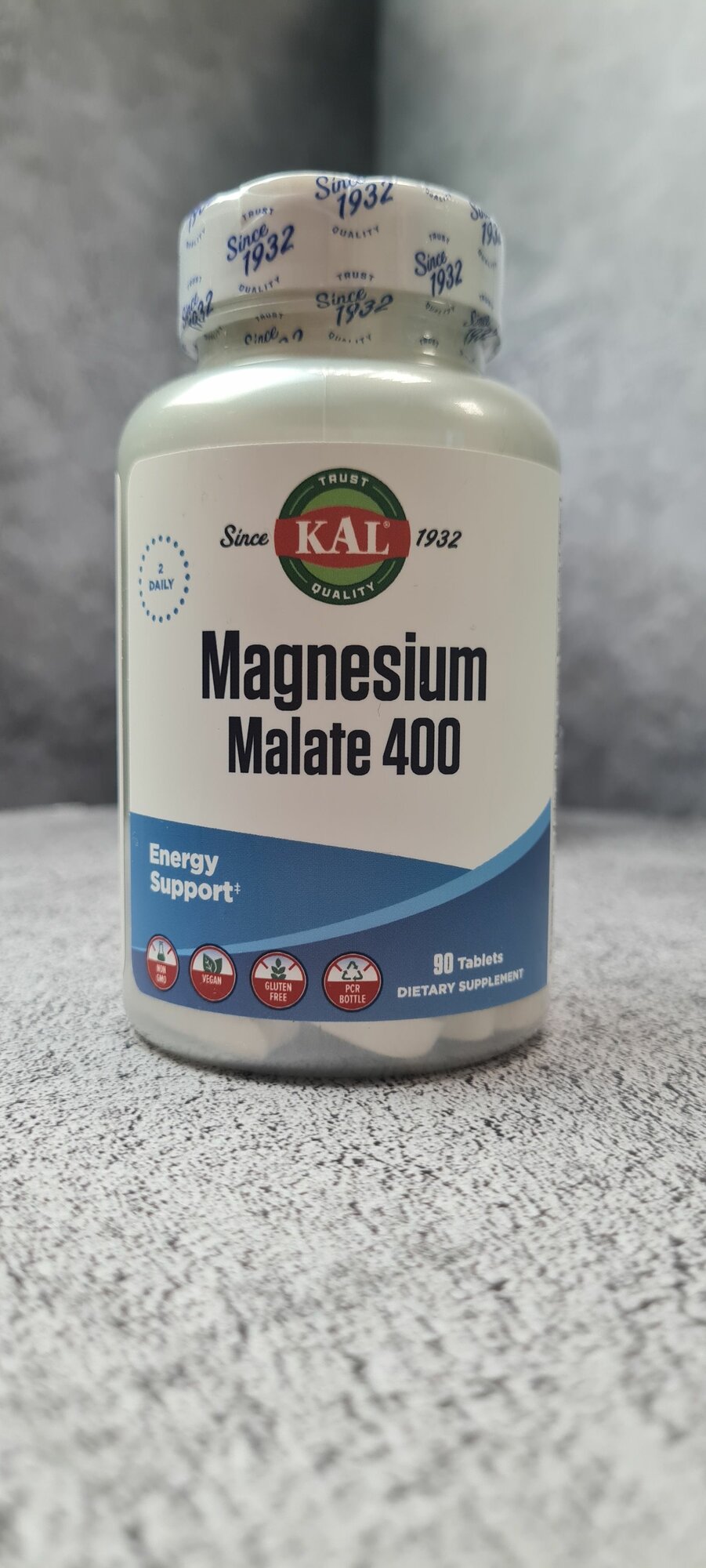 KAL Magnesium Malate 400 mg 90 tablets Кал Малат Магния 400 мг для сердца и сосудов 90 таблеток