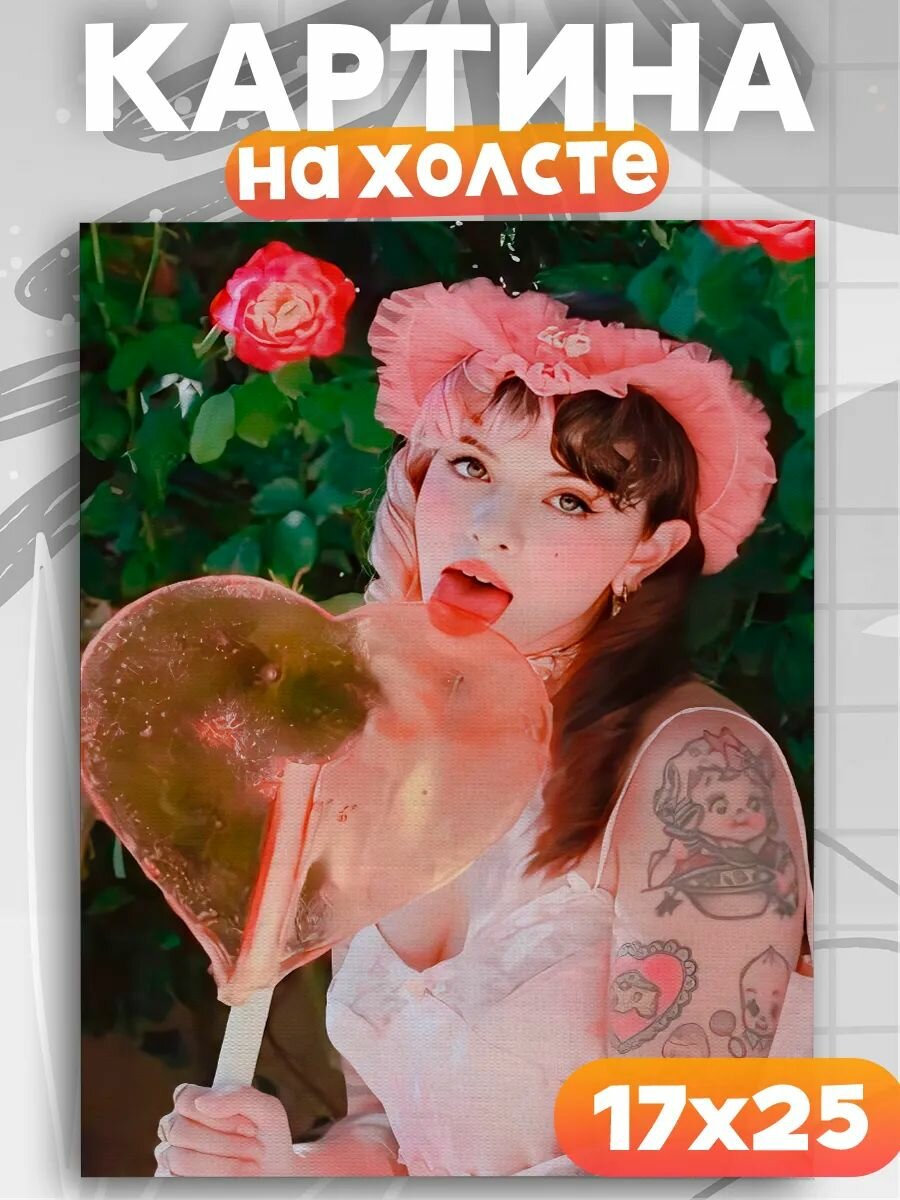 Картина на стену Melanie martinez, на подрамнике, 1шт, 25х17 размер.