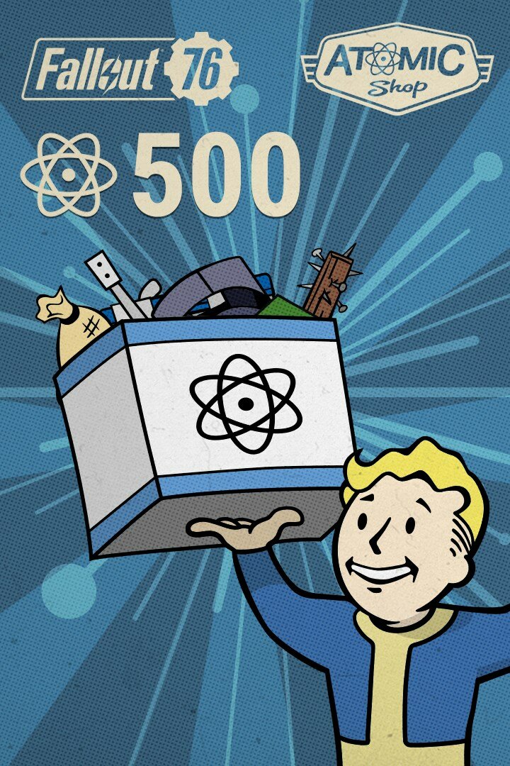 Fallout 76: 500 Atoms — дополнение (DLC) — дополнение (DLC) для Xbox / Microsoft Store · Xbox · цифровой ключ · нужна базовая игра