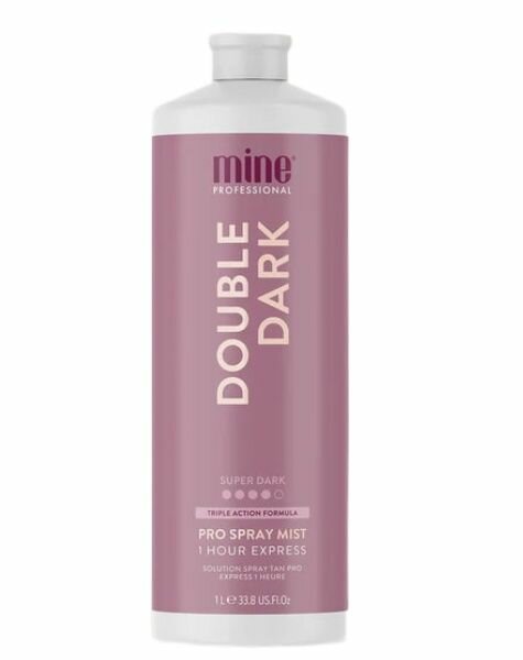 MineTan / Лосьон для моментального загара Double Dark Pro Spray Mist 14% DHA 1000 мл