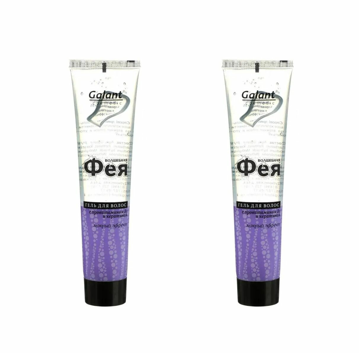 Galant Cosmetic Гель для волос, мокрый эффект, 125 мл, 2 шт