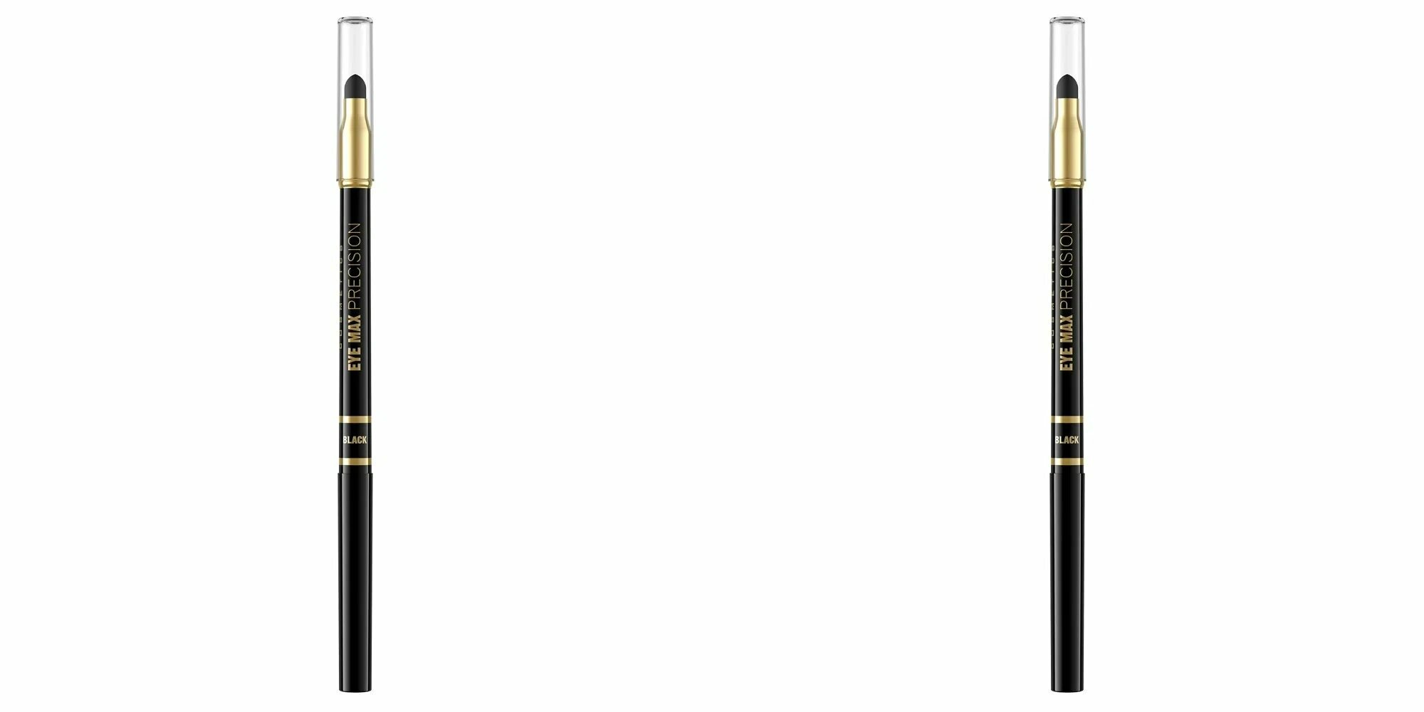 Карандаш автоматический Eveline, Eye Max Precision, с растушевкой, черный, 2 шт