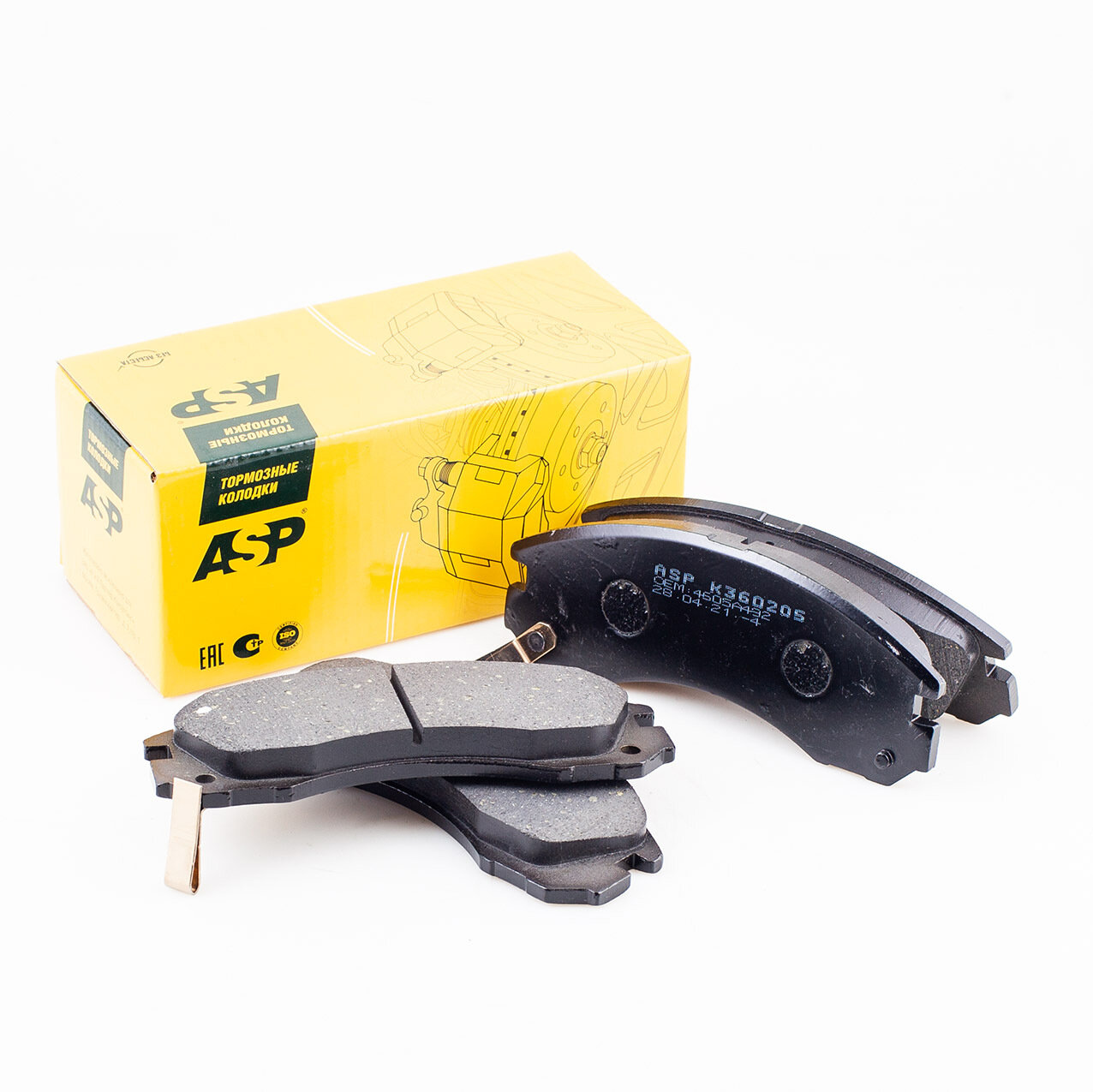 Колодки передние Mitsubishi Outlander XL 05- ASP K360205