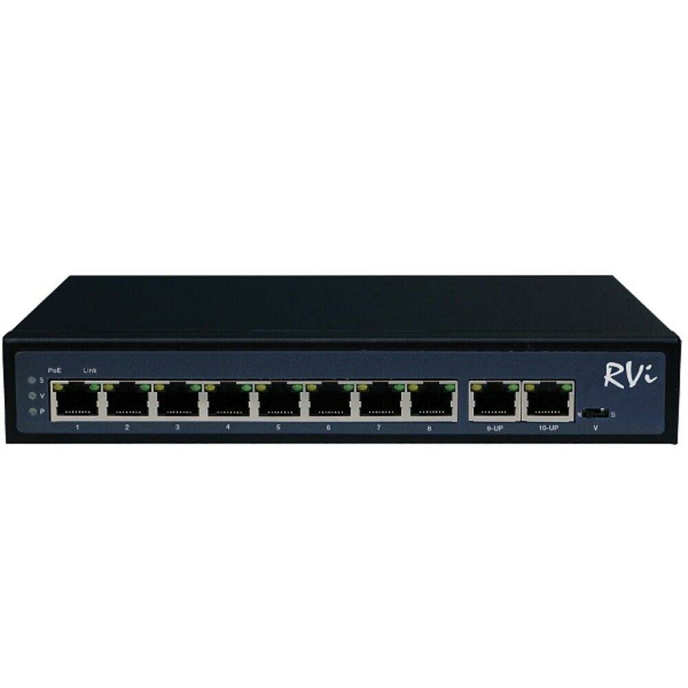 Коммутатор POE RVi-1NS08F-2T