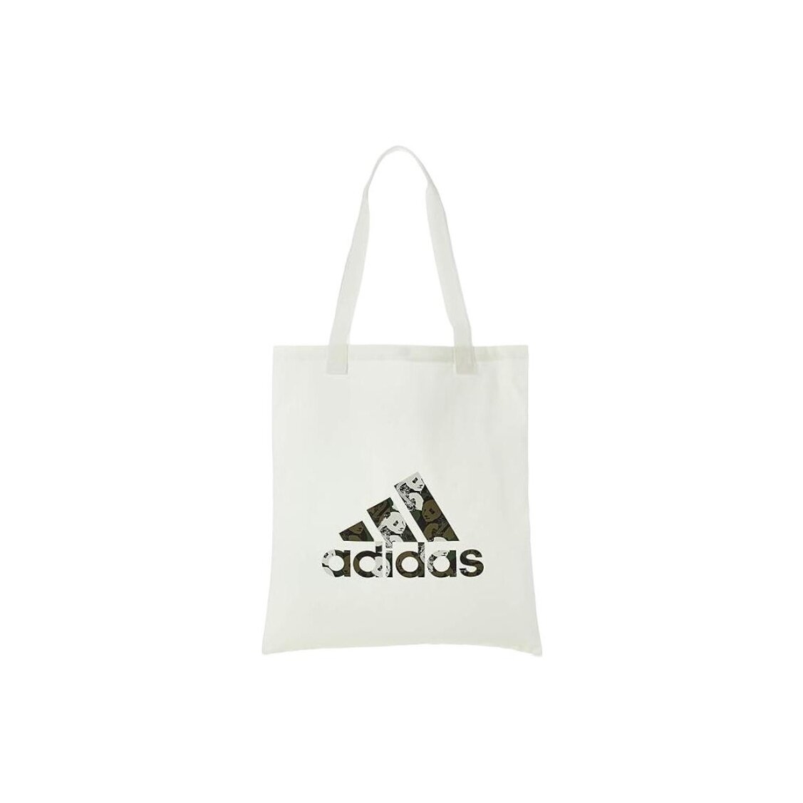 Сумка adidas, фактура пэчворк, белый, — фото 1