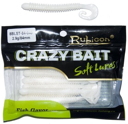 Съедобная силиконовая приманка RUBICON Crazy Bait BLST 2.9g, 84mm, цвет 040