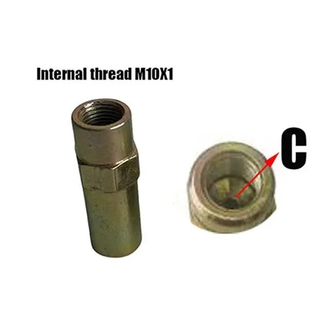 Фитинг тормозной M10X1, углеродистая сталь, XDN101C