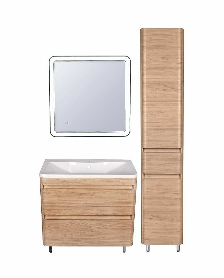 Пенал Style Line Атлантика 35 с корзиной, Люкс ясень перламутр, PLUS