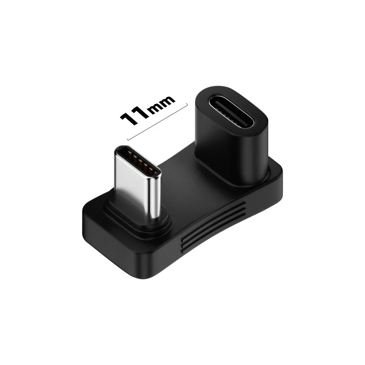 Угловой USB-C Адаптер 180 Градусов, 20 Гбит/с, PD 140 Вт, Type-C (папа-мама) Для Быстрой z0005