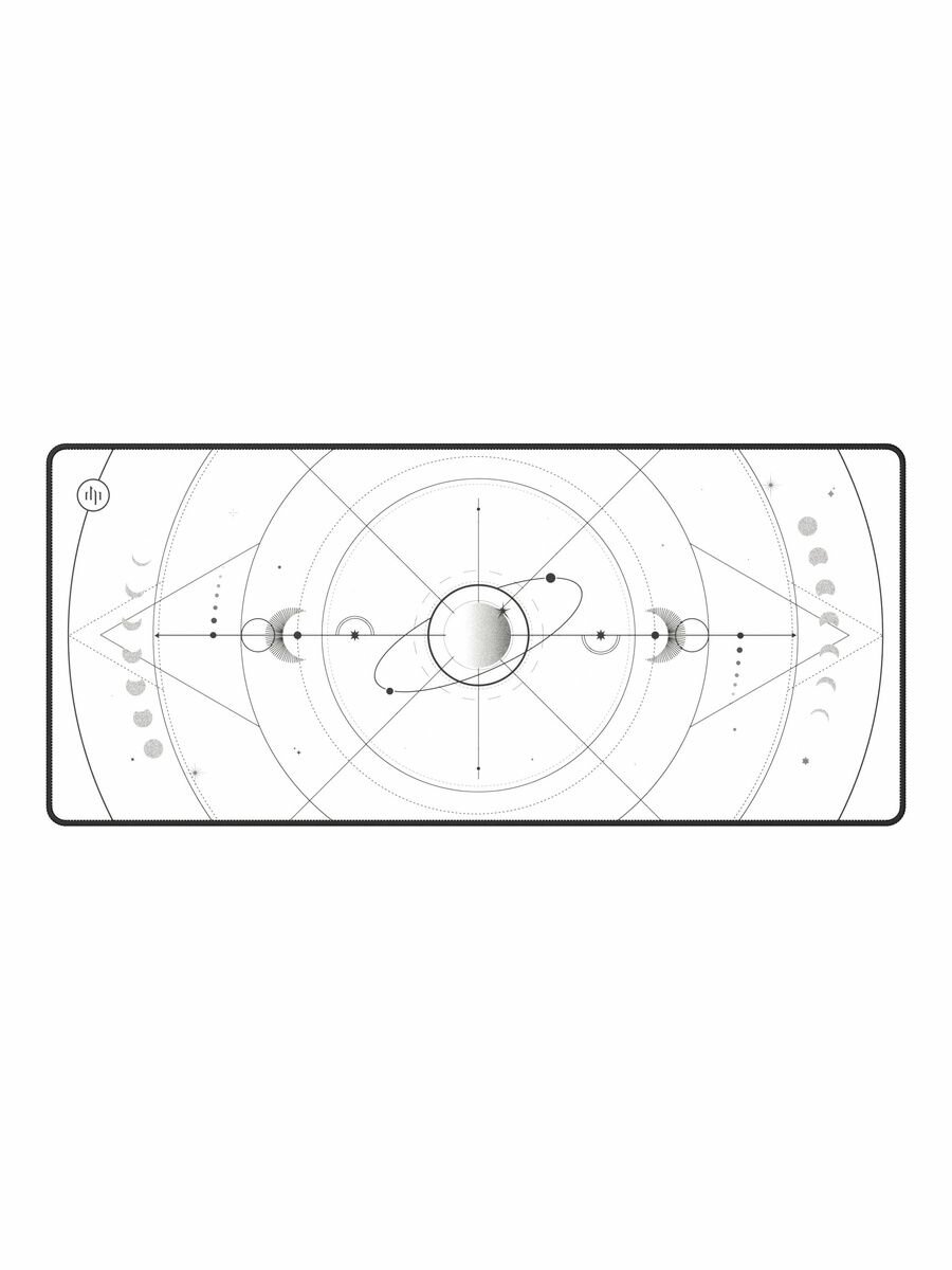 Коврик для мышки игровой большой Дарк Проджект Zeno white XL jacquard 900х400 (DP-MD-0029) 90x40 см жакардовый геймерский