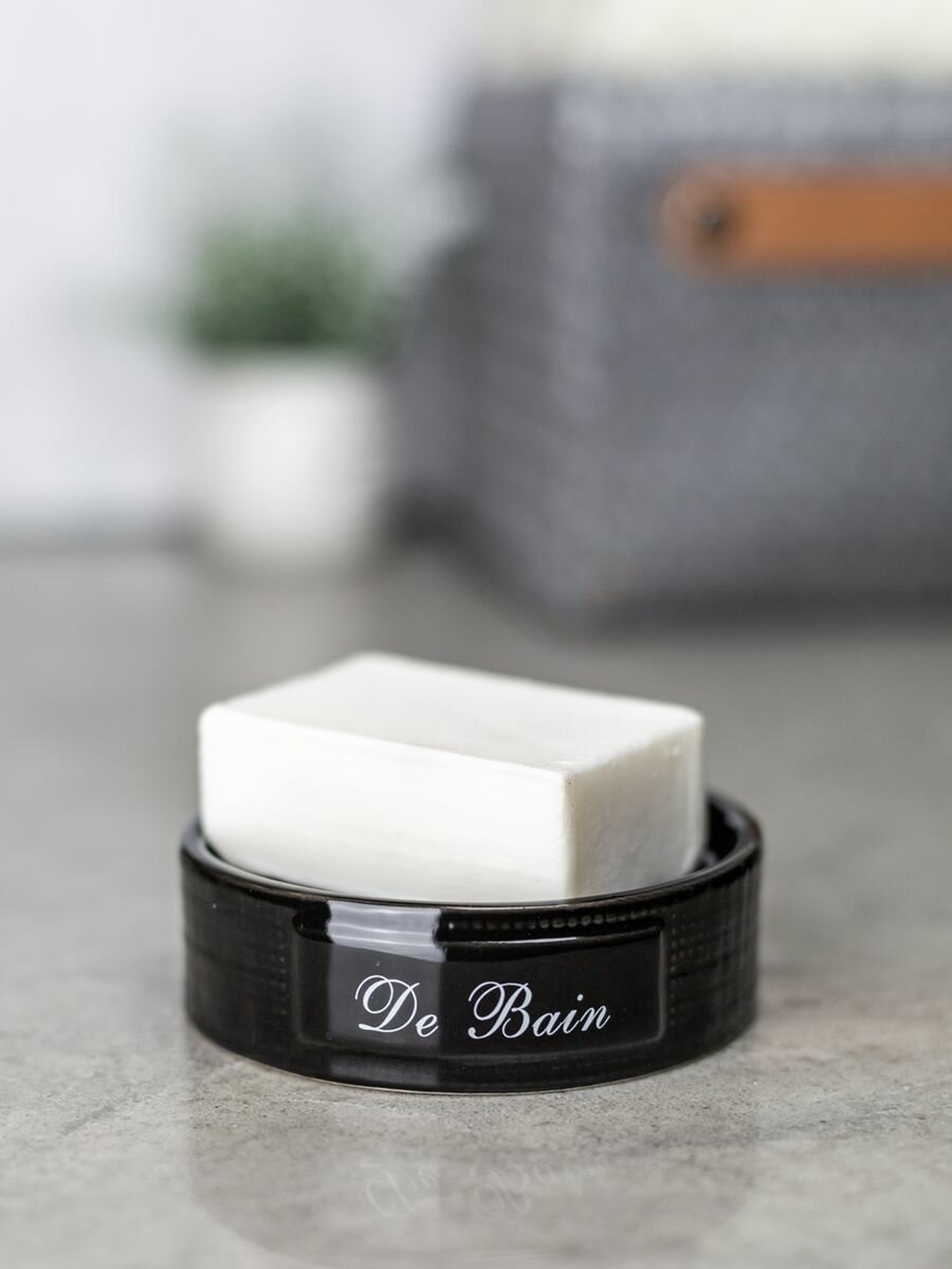 Мыльница настольная для ванной BATH PLUS керамика NOIR