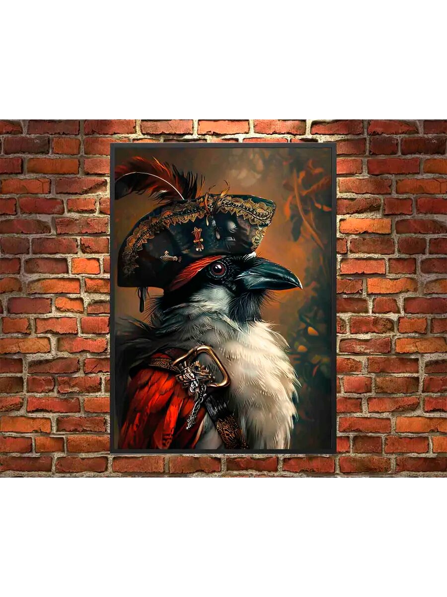 Птица-пират Бюль-Бюль 1, Плакат 30x42см