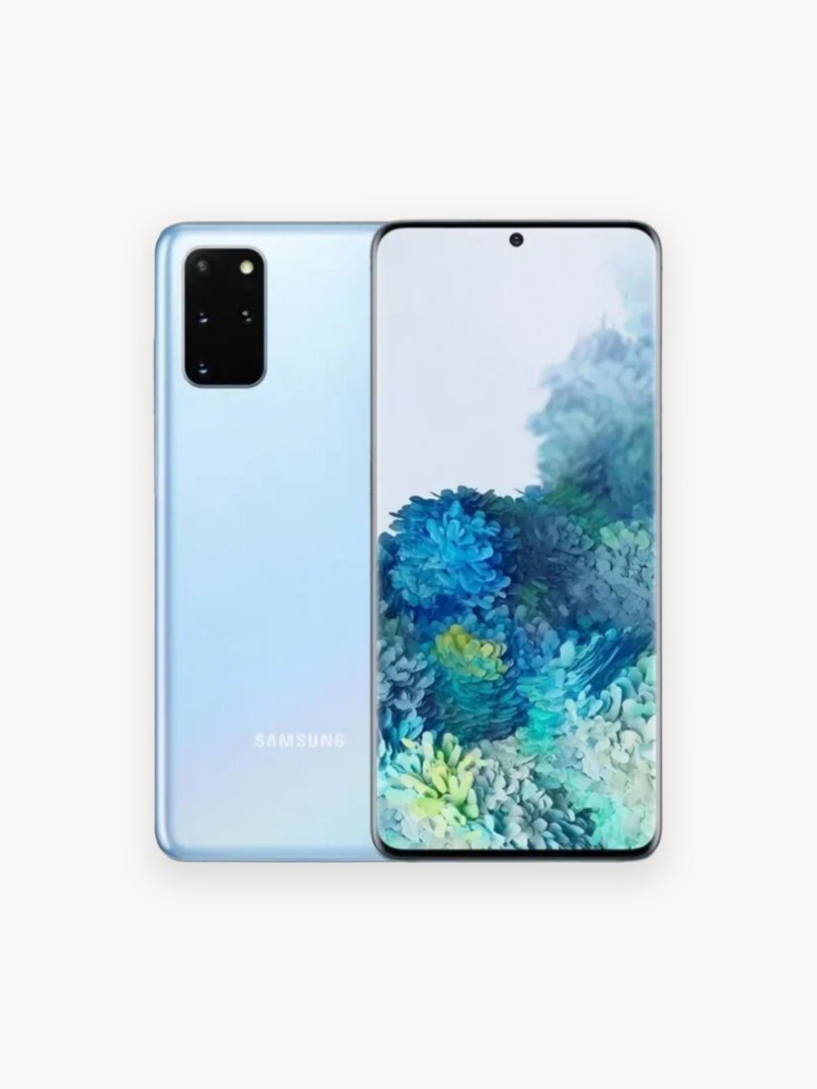 Оригинальный смартфон Samsung Galaxy S20 plus (небесно-голубой) , 12/256 ГБ, Высококачественный динамик