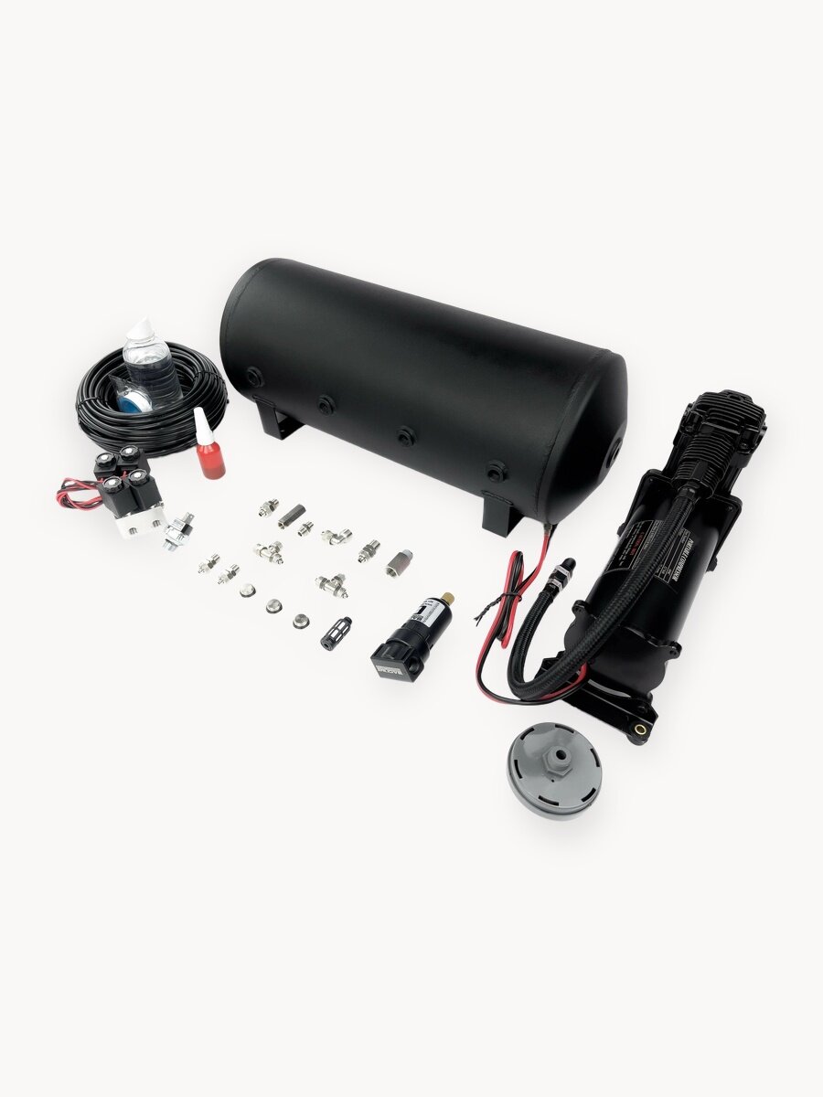 Система управления пневмоподвеской комплект подготовки воздуха 2 контура (трубка 6мм) с блоком клапанов