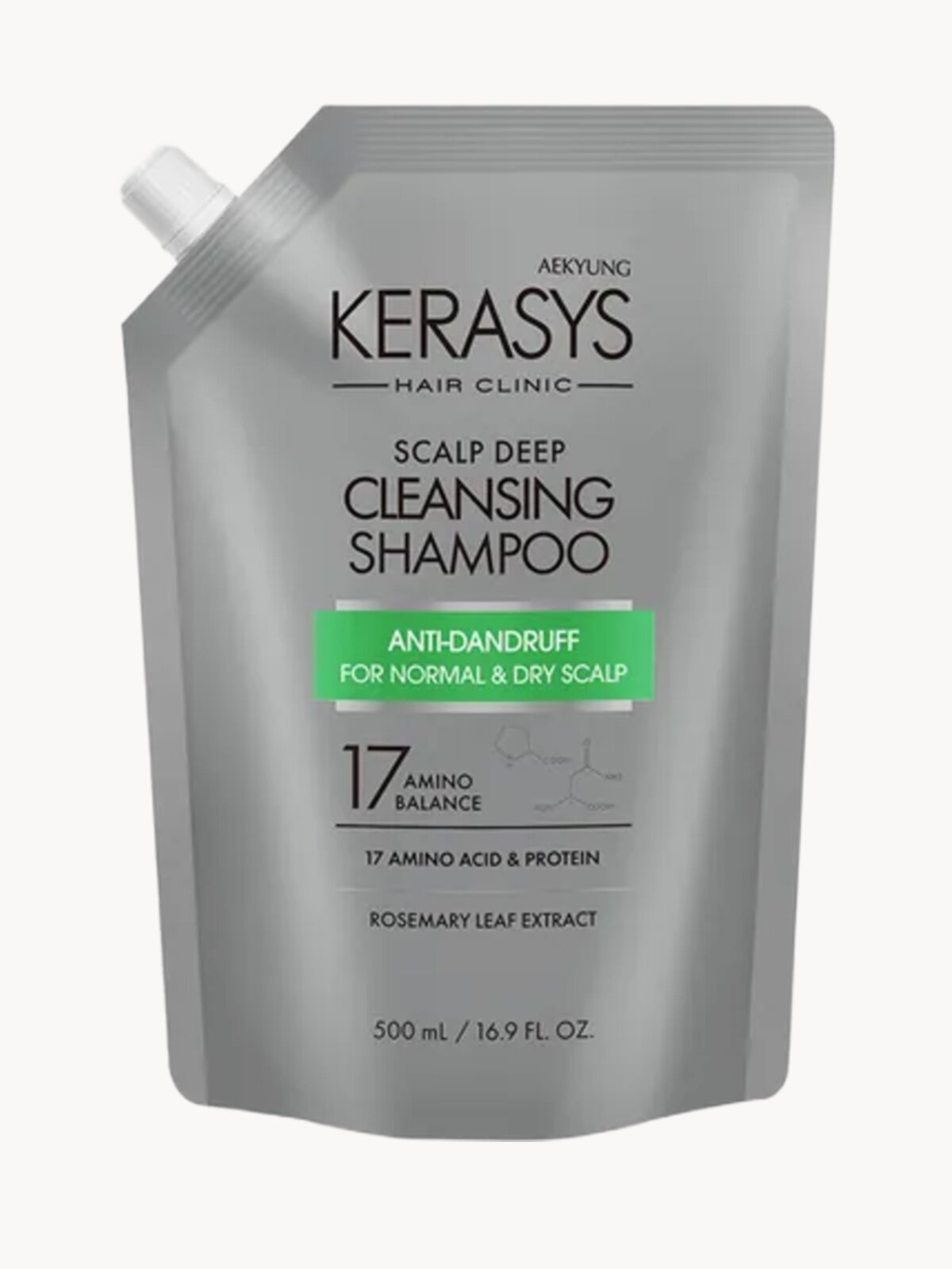 Kerasys Лечебный Шампунь от перхоти для нормальных и сухих волос 500 мл, Корея