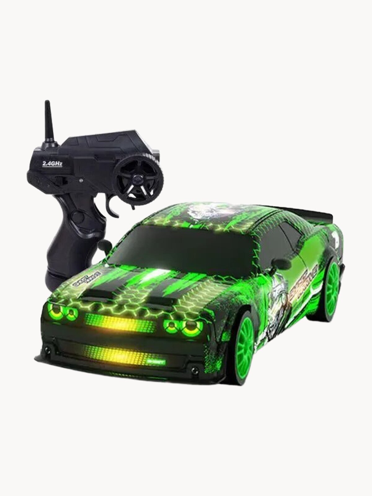 Радиоуправляемая машина для дрифта Dodge (19 см, 15 км/ч, сменные колеса, фишки) - SC24A25