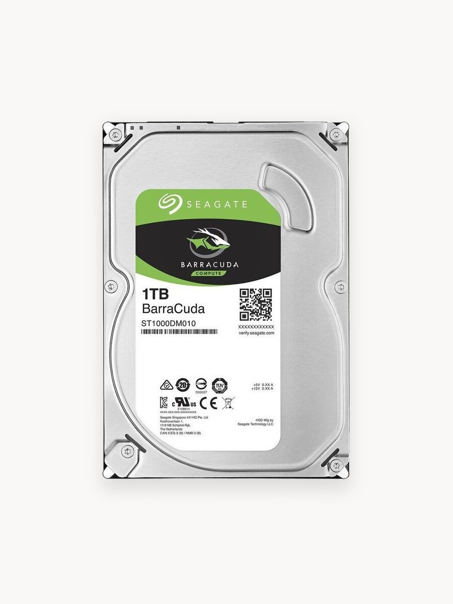 Жесткий диск Seagate "Barracuda" ST1000DM010, 1 ТБ, 7200 об./мин