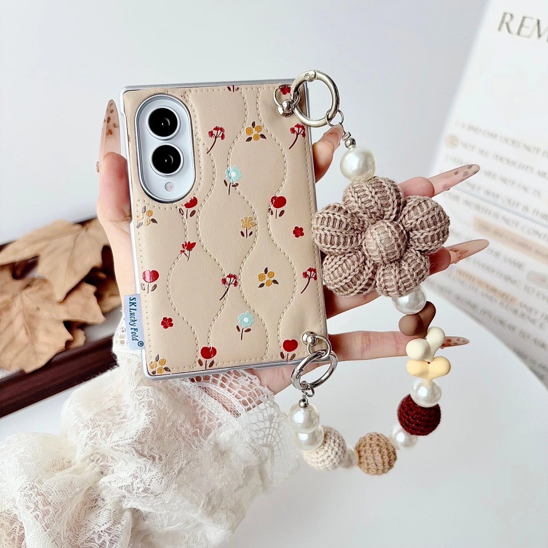 Чехол для Samsung Galaxy Z Fold 8 Wide, цвет C, с цепочкой