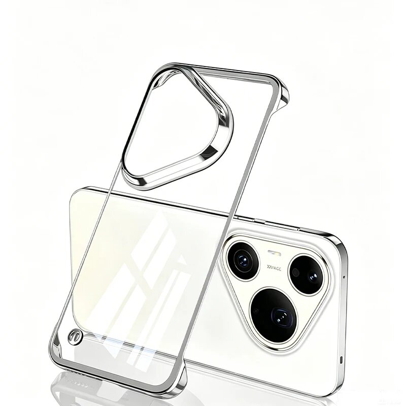 Прозрачный чехол Silver для iPhone 15 Pro Max