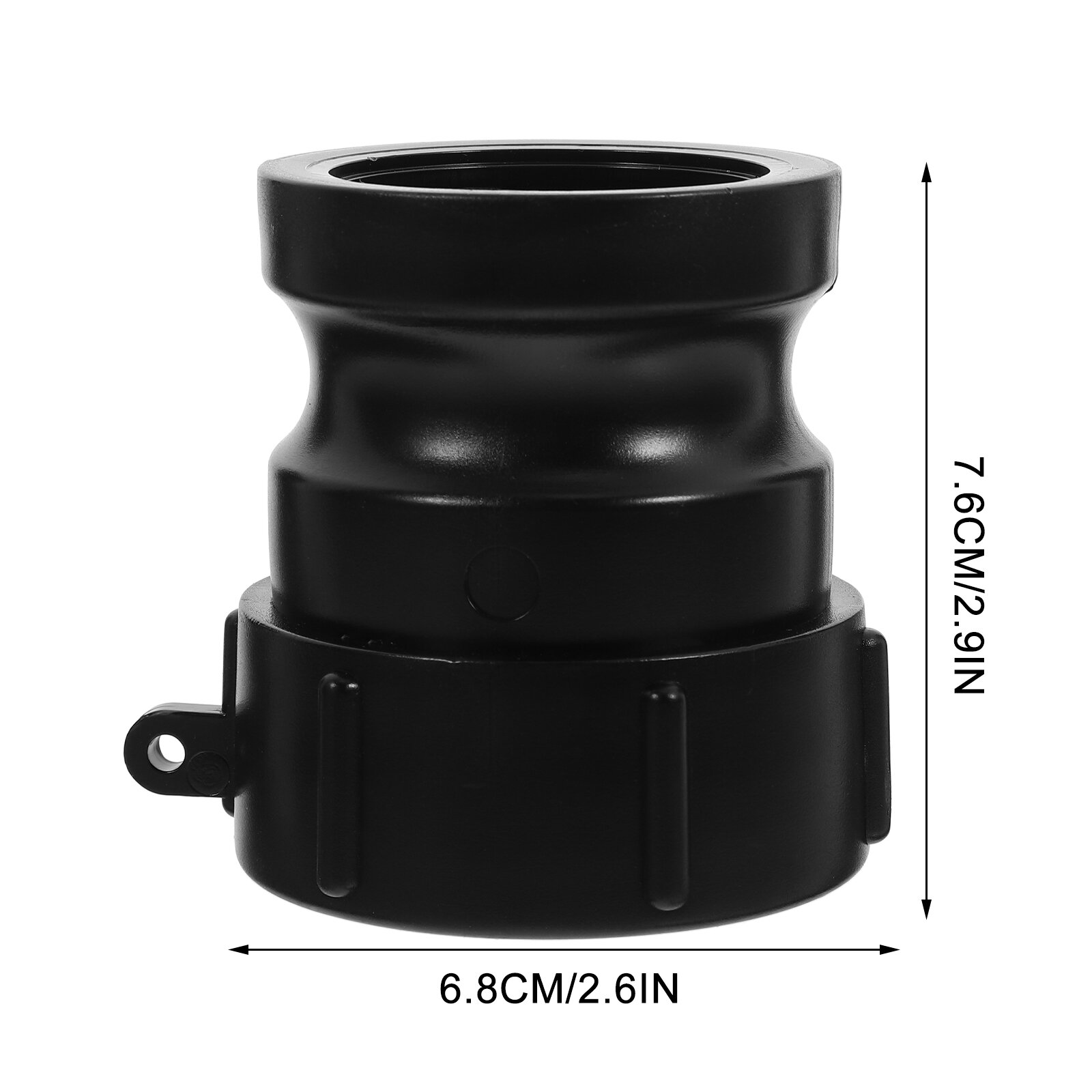 Резьбовое Соединение IBC ТOTE Camlock Фитинг Для Бака 60 Мм В Цвете Black 7.60X6.80X6.80CM