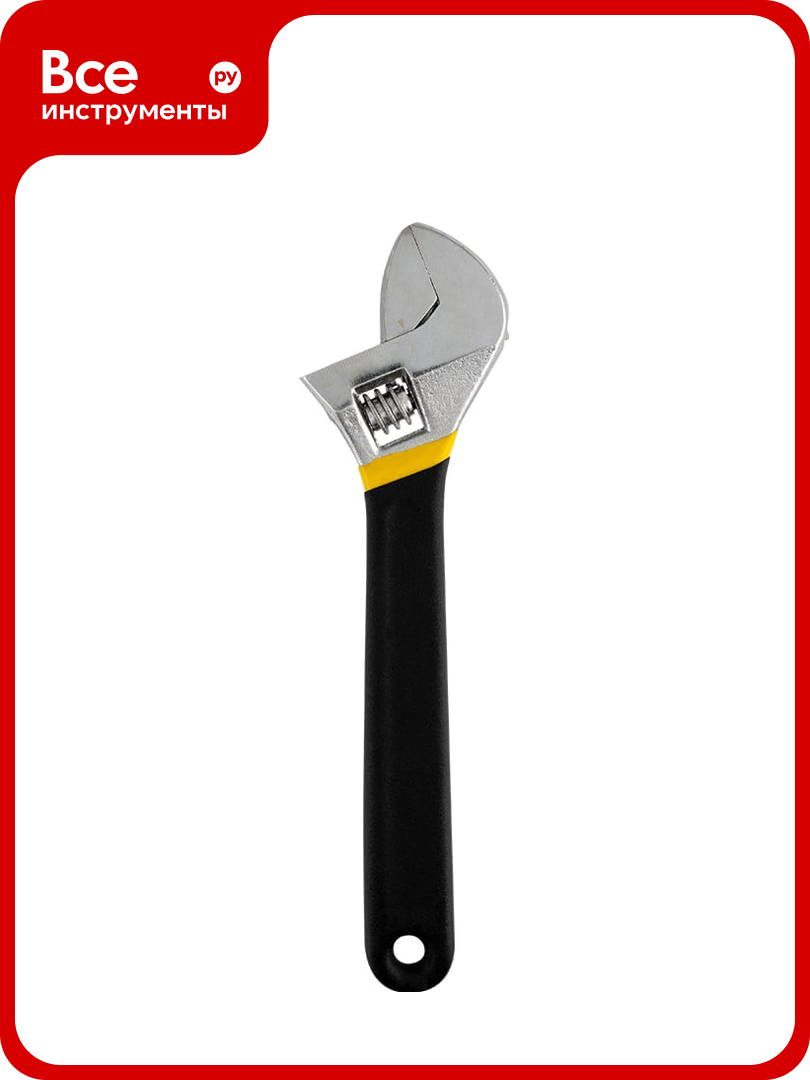 Разводной ключ с измерительной шкалой и прорезиненной ручкой PARK 25 см 105471