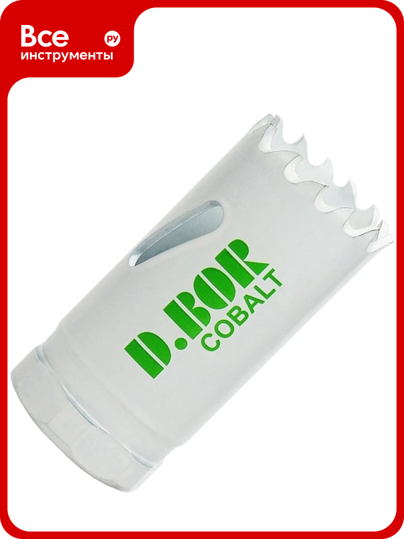 Биметаллическая коронка COBALT M42, 38 мм D.BOR D-HS-BIM-CO-38-038