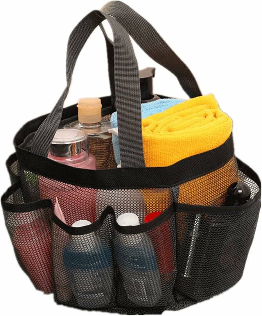 8-карманная портативная сетчатая корзина для душа