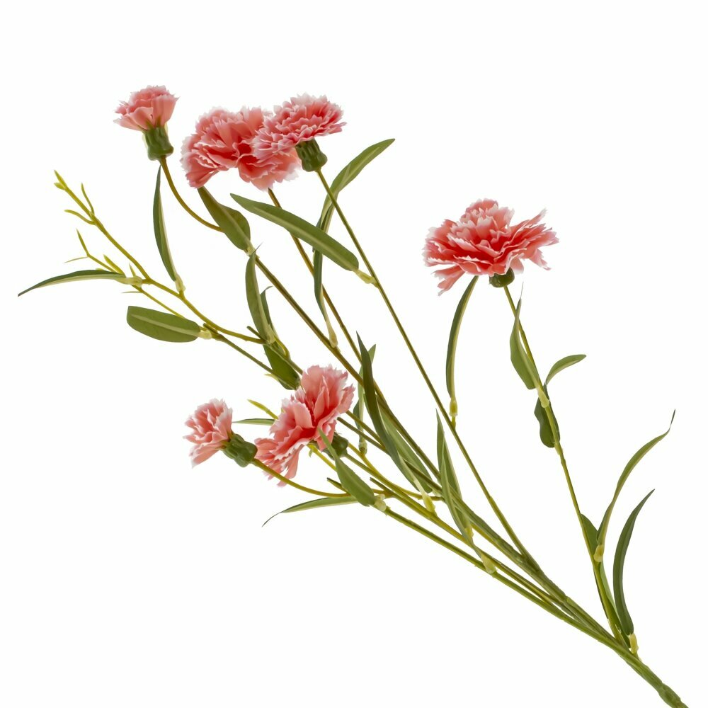 Цветок искусственный "Гвоздика", L14 W14 H72 см
