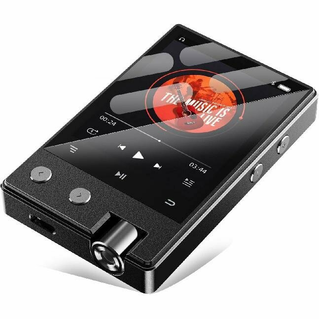 Портативный 2,4-дюймовый HIFI MP3-плеер с Bluetooth, поддерживающий воспроизведение беспотерьного аудио в формате DSD (в том числе DSD256) и карты памяти до 256 ГБ.