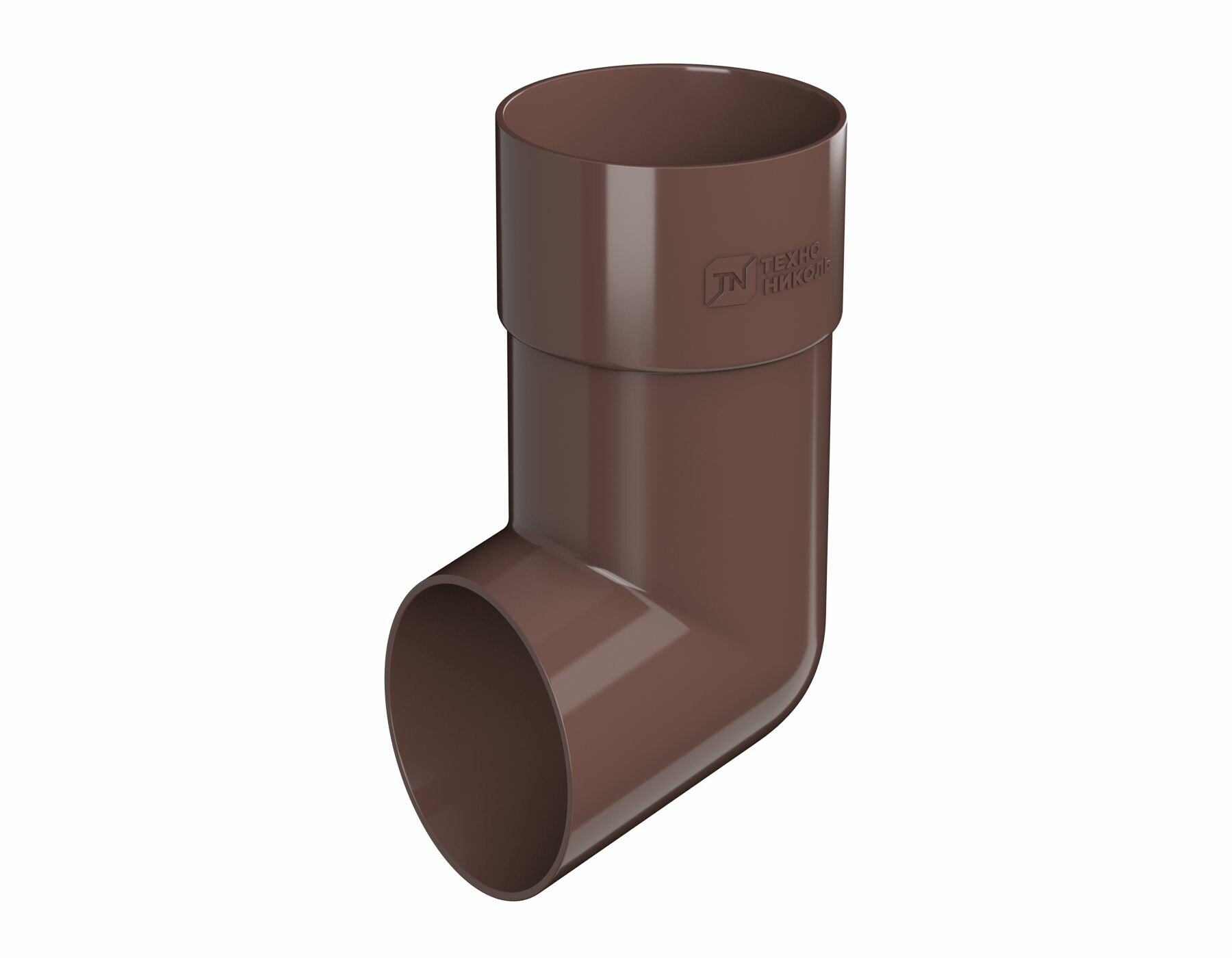 ТН ПВХ 125/82 мм, слив трубы, коричневый,2 шт.