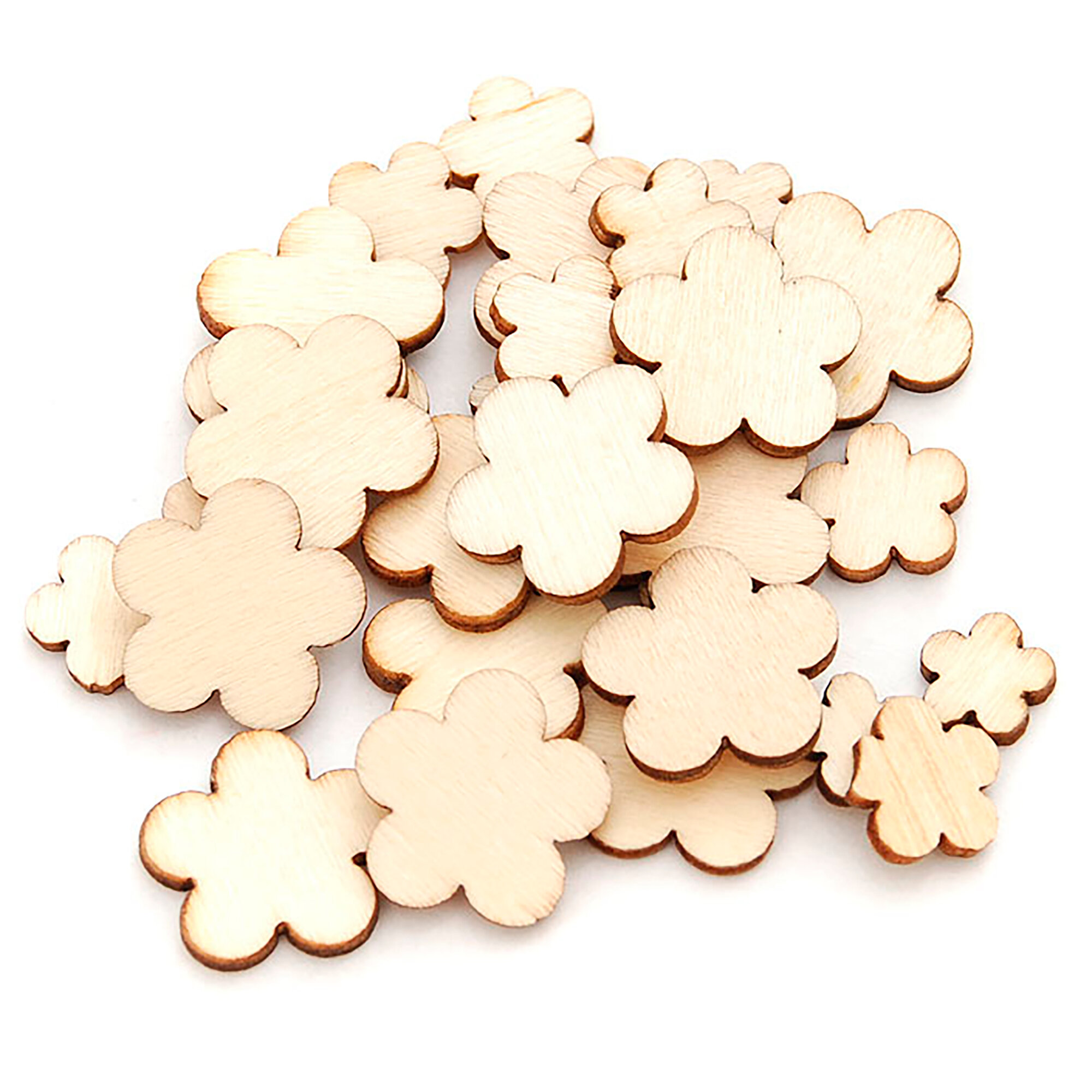 Белоснежка 844-DB Деревянные чипборды "Цветок" / Элементы для декора и украшения / Стикеры для скрапбукинга и открыток