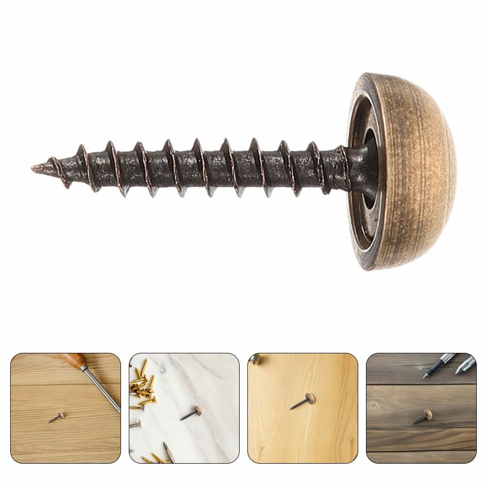 8 Штук Латунных Винтов, Для Декорации, С Защитными Крышками