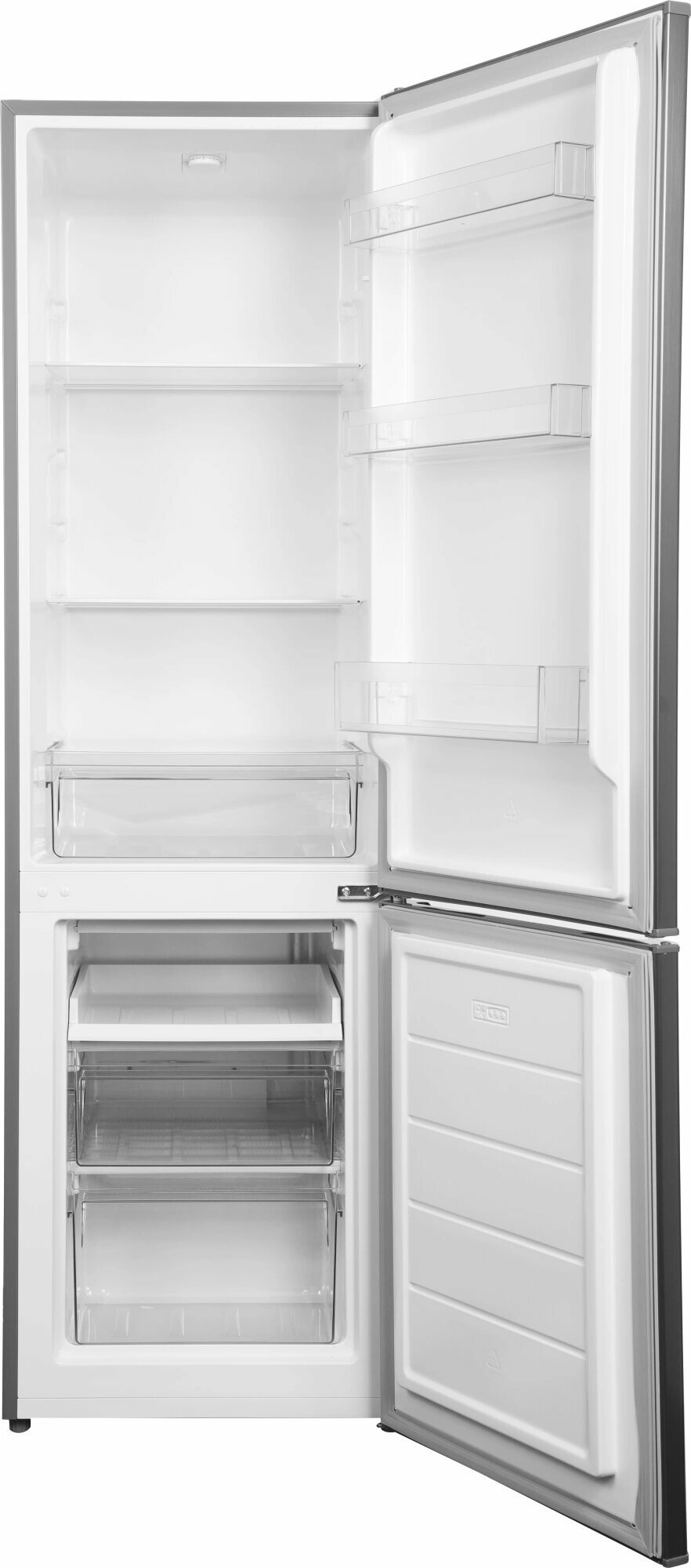 Холодильник Kraft KF-DC290X 2-хкамерн. серебристый металл