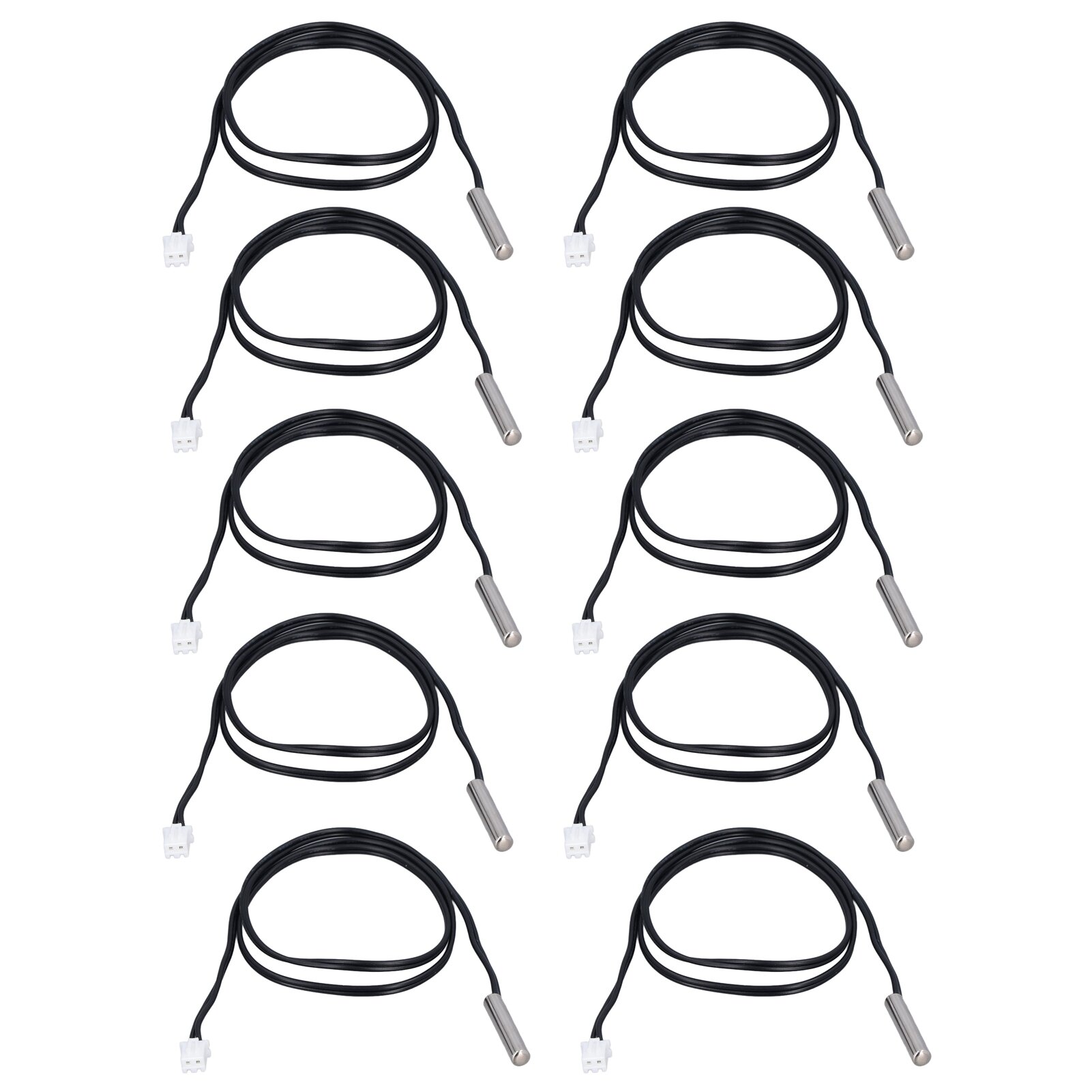 10 шт. датчик температуры зонд NTC термистор датчик температуры 5x25 мм с цилиндрической головкой 500 мм 100K B3950