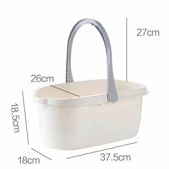 Пластиковое прямоугольное ведро для мытья полов Hausmann Cosmic Line