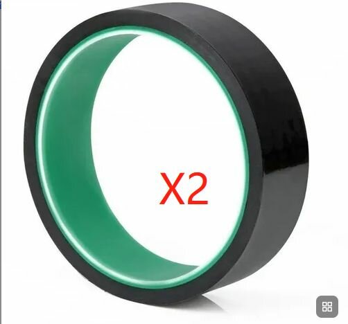 2 ободные ленты для велосипедных бескамерных шин (ширина 37 мм)