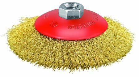 Щетка коническая латунная проволочная P.I.T. 115x0,3мм M14(APLS12-P115)