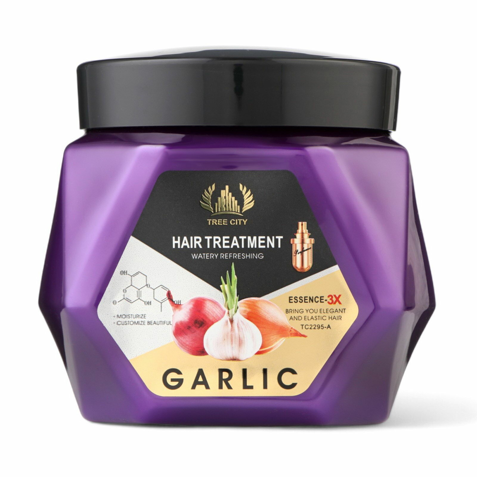 Маска для волос, увлажнение, с экстрактом чеснока, 650 г, тип волос: для всех типов