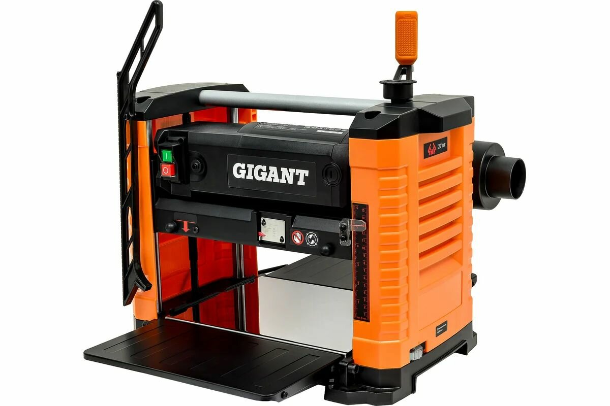Рейсмусовый станок 1800Вт с шейперным валом Gigant TPJ-320, оранжевый